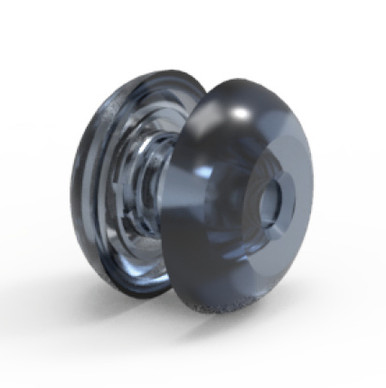 Plastic Hollow Swatch Fasteners - Transparent - Pack of 1000