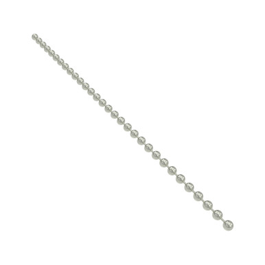 Pre-Cut Steel Ball Chain & Connector - 2.4mm - Pack of 1000