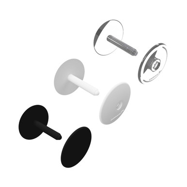 EcoPlastic Snap Rivets - Available in a range of capacities - Pack of 100