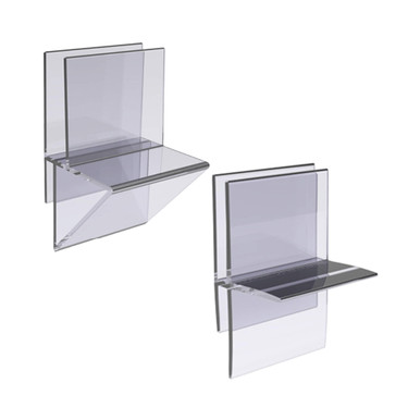 Plastic Corrugated Display Bracket Clips - Pack of 100