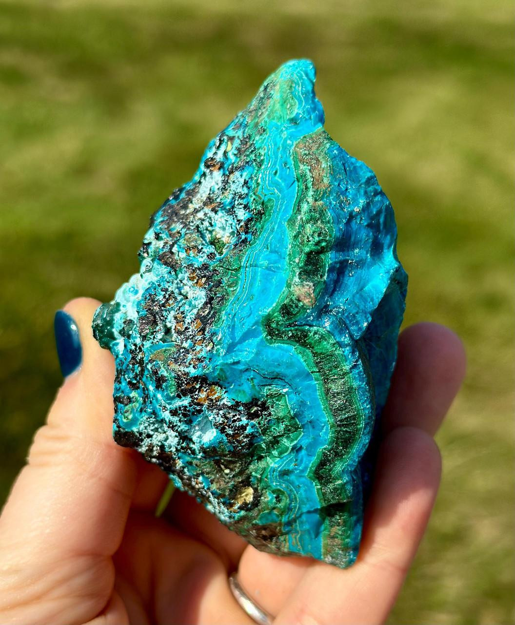 Raw Chrysocolla Stone | New Moon Beginnings