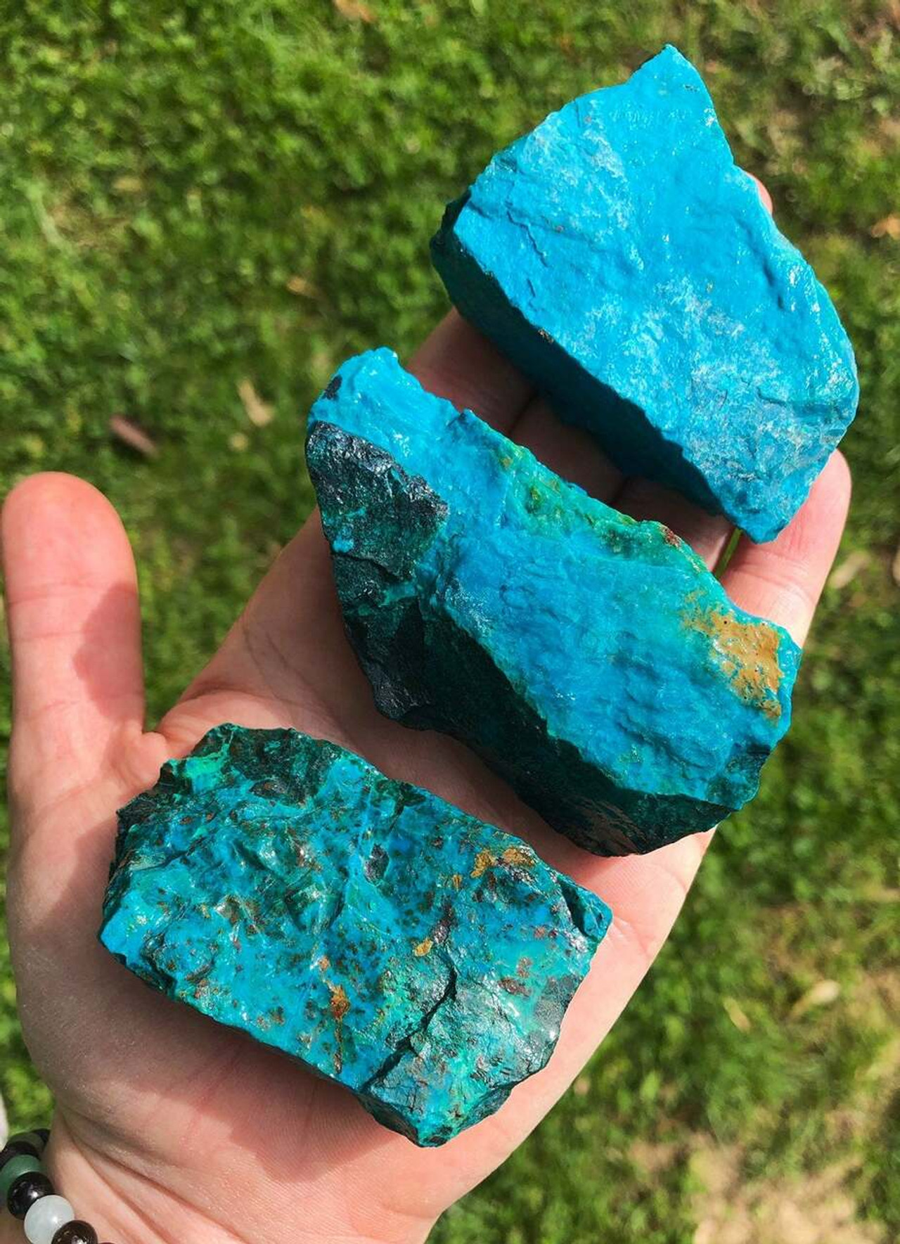 Raw Chrysocolla Stone | New Moon Beginnings