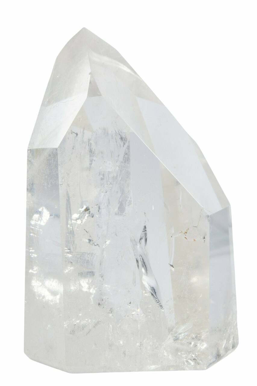 Clear Quartz Point with Root - Partially Polished Crystal | New Moon ...