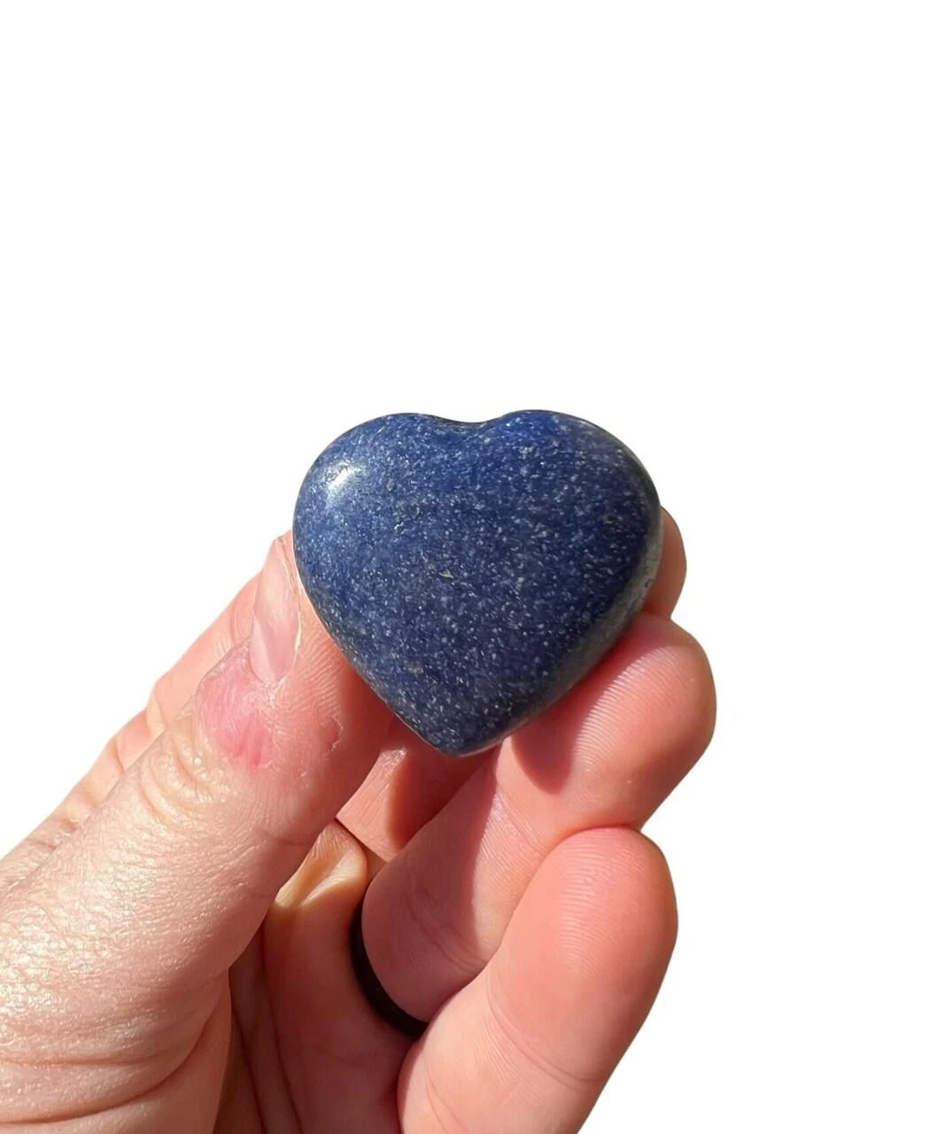 Dumortierite Heart - Polished Crystal | New Moon Beginnings