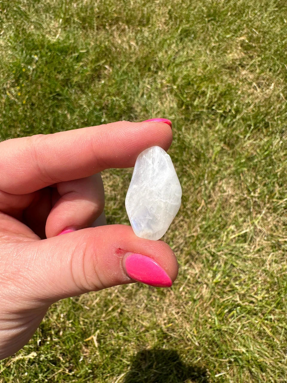 Rainbow Moonstone Tumbled Stone - Grade A | New Moon Beginnings