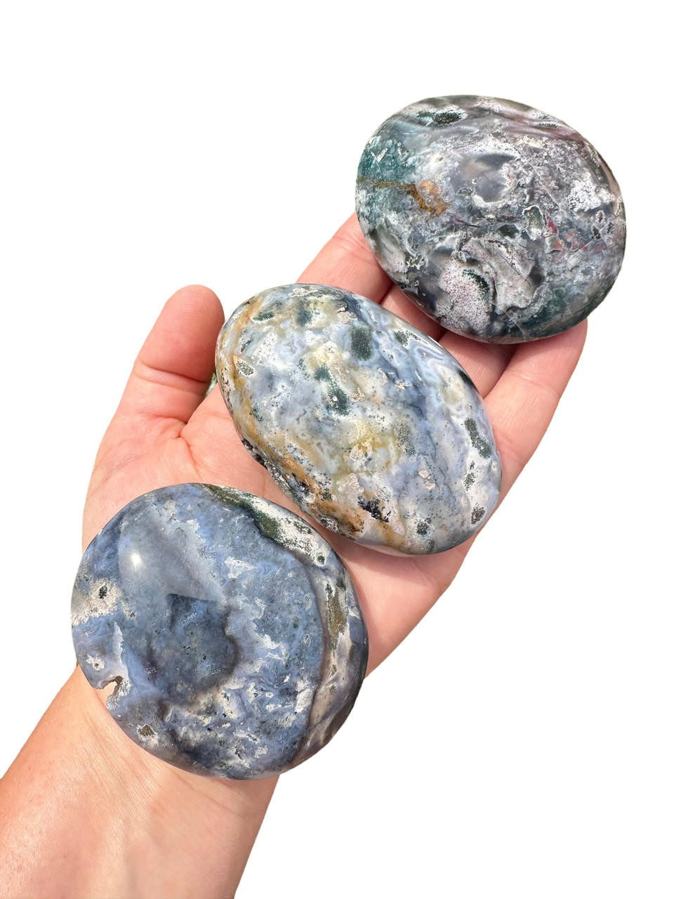 Cosmic Jasper Palm Stone | New Moon Beginnings