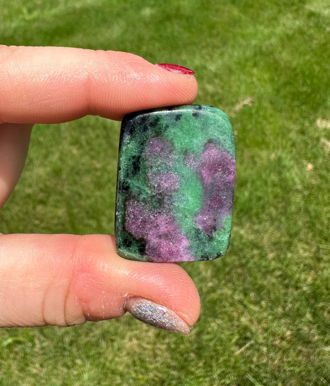 Ruby in Zoisite Slab | New Moon Beginnings