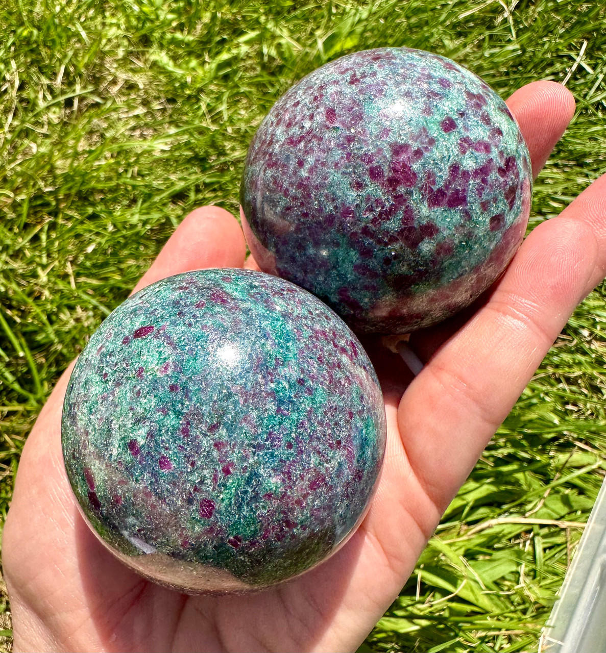 Ruby Fuchsite Kyanite Sphere | New Moon Beginnings