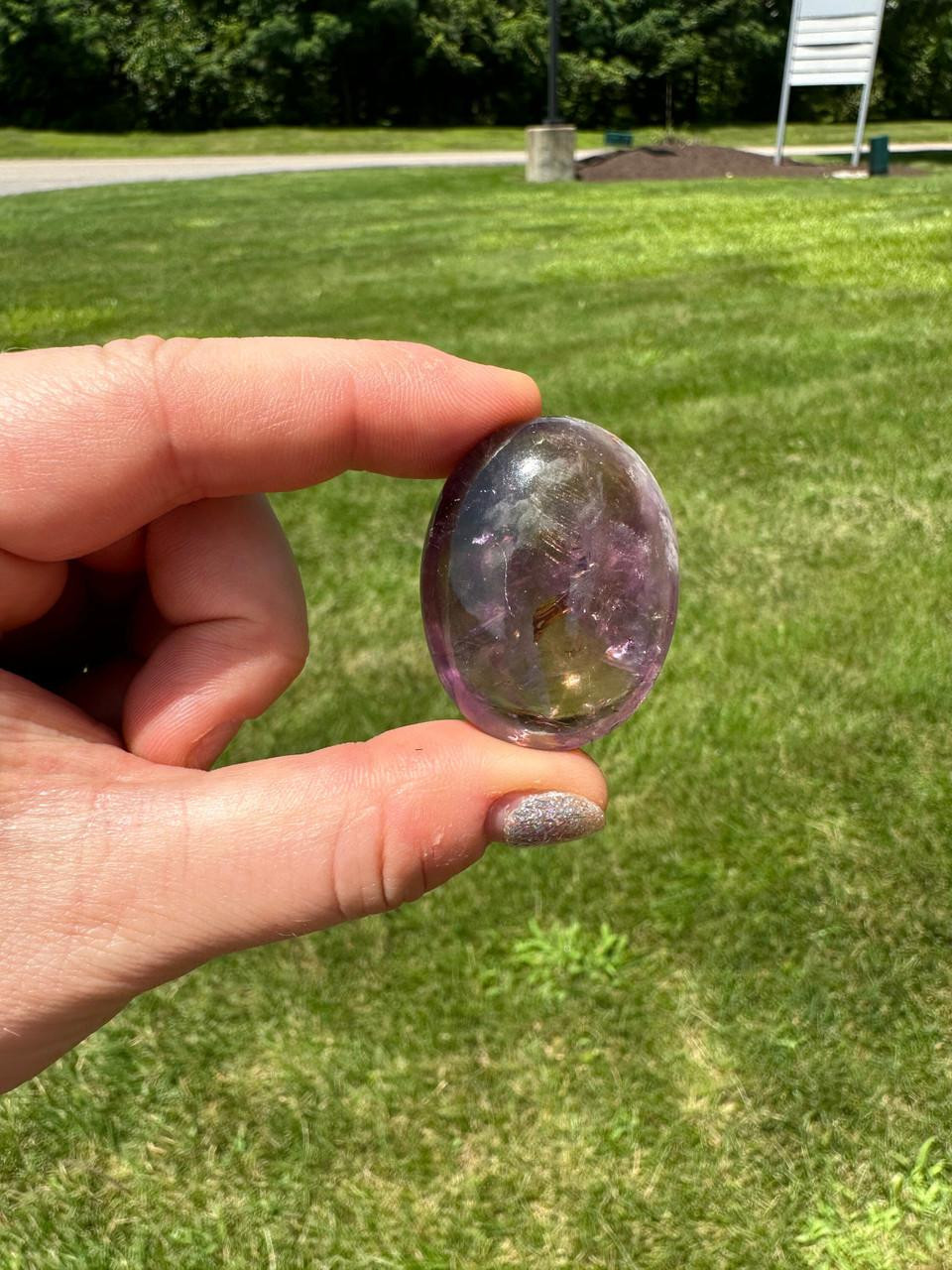 Ametrine Palm Stone (Grade AAA) | New Moon Beginnings