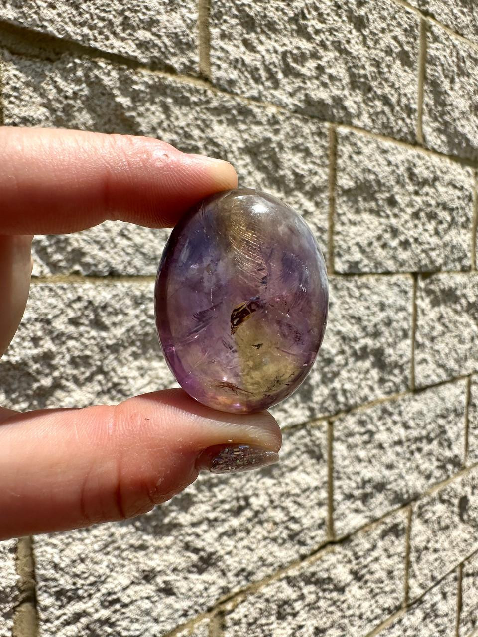 Ametrine Palm Stone (Grade AAA) | New Moon Beginnings