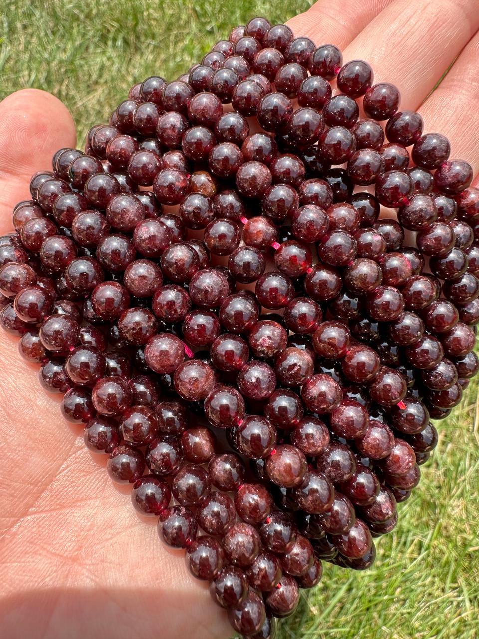 Garnet Bead Strand - Grade A | New Moon Beginnings