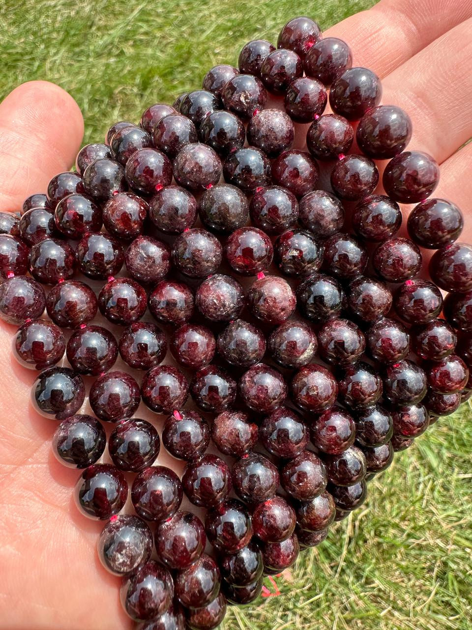 Garnet Bead Strand - Grade A | New Moon Beginnings