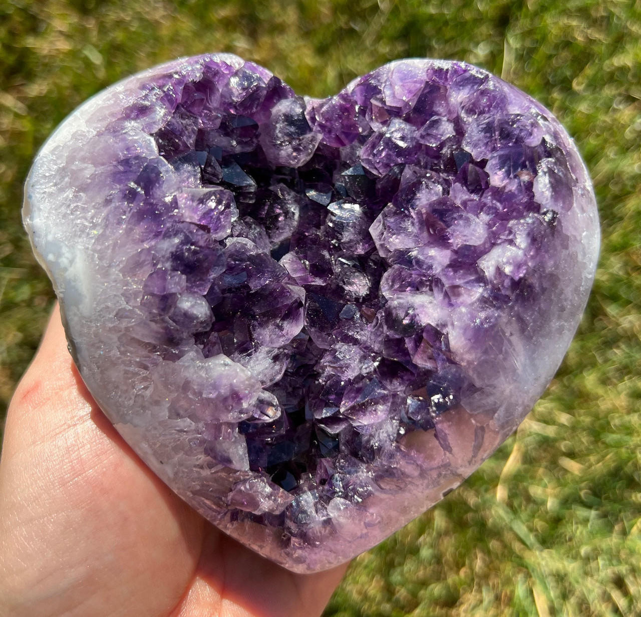 Amethyst Heart Cluster - No.5 | New Moon Beginnings