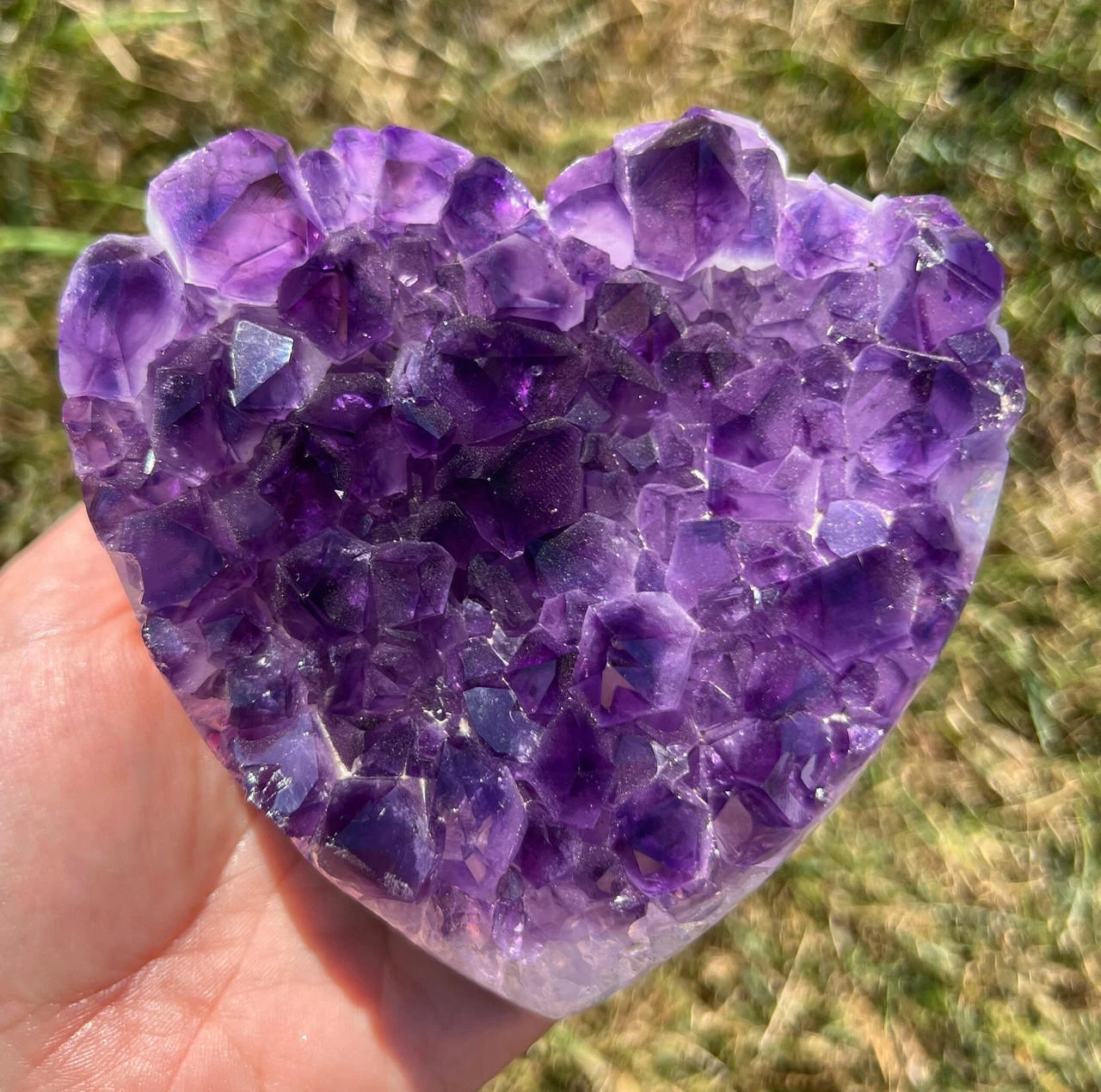 Amethyst Heart Cluster - No.7 | New Moon Beginnings
