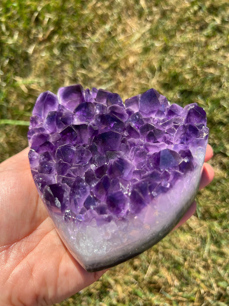 Amethyst Heart Cluster - No.7 | New Moon Beginnings