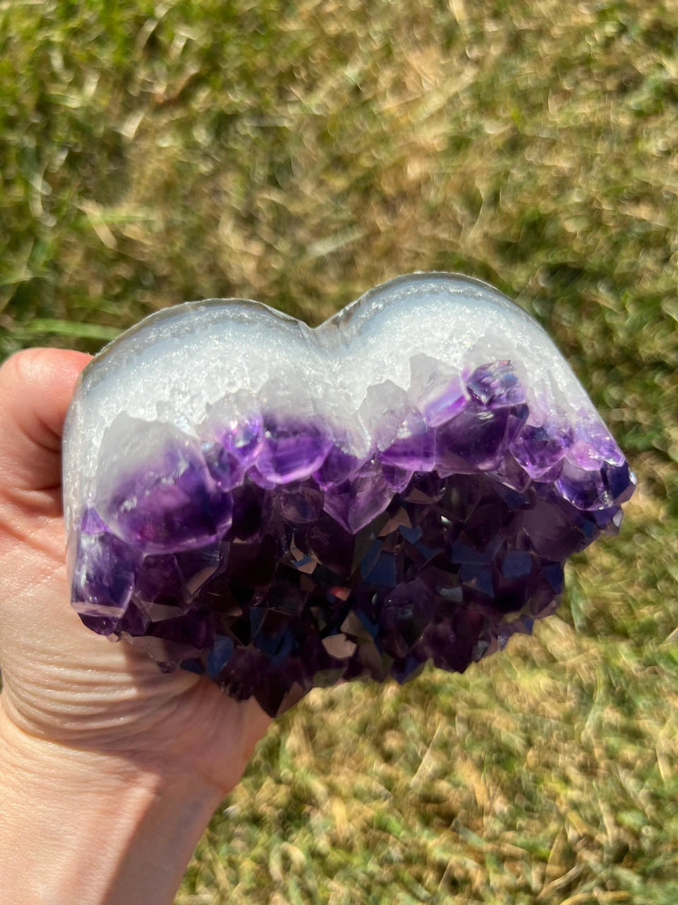 Amethyst Heart Cluster - No.7 | New Moon Beginnings