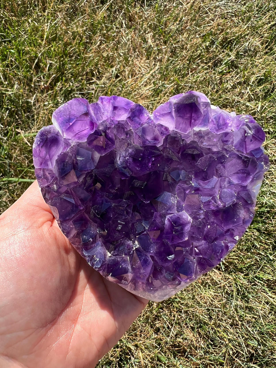 Amethyst Heart Cluster - No.7 | New Moon Beginnings