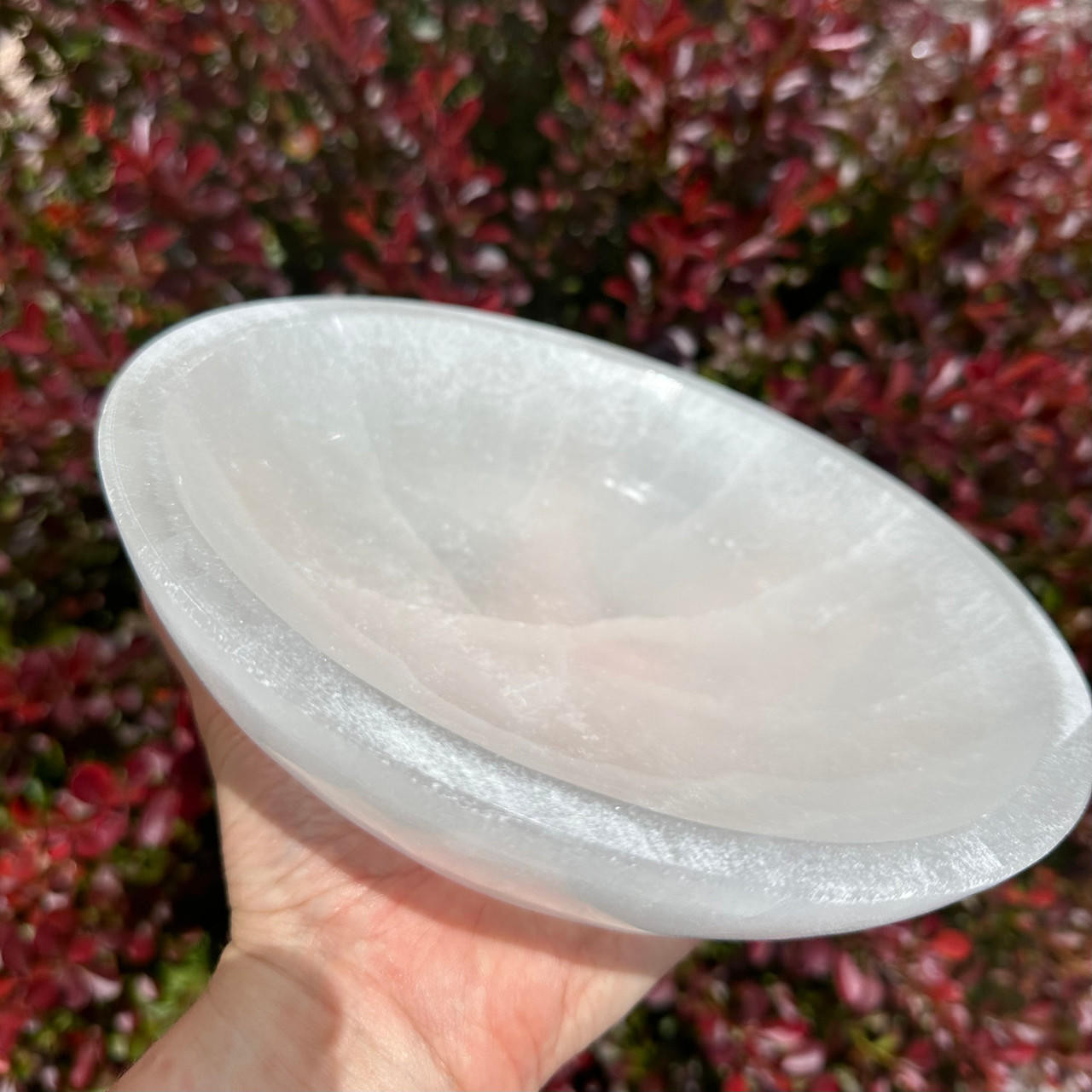 Large Selenite Dish (~8") | New Moon Beginnings