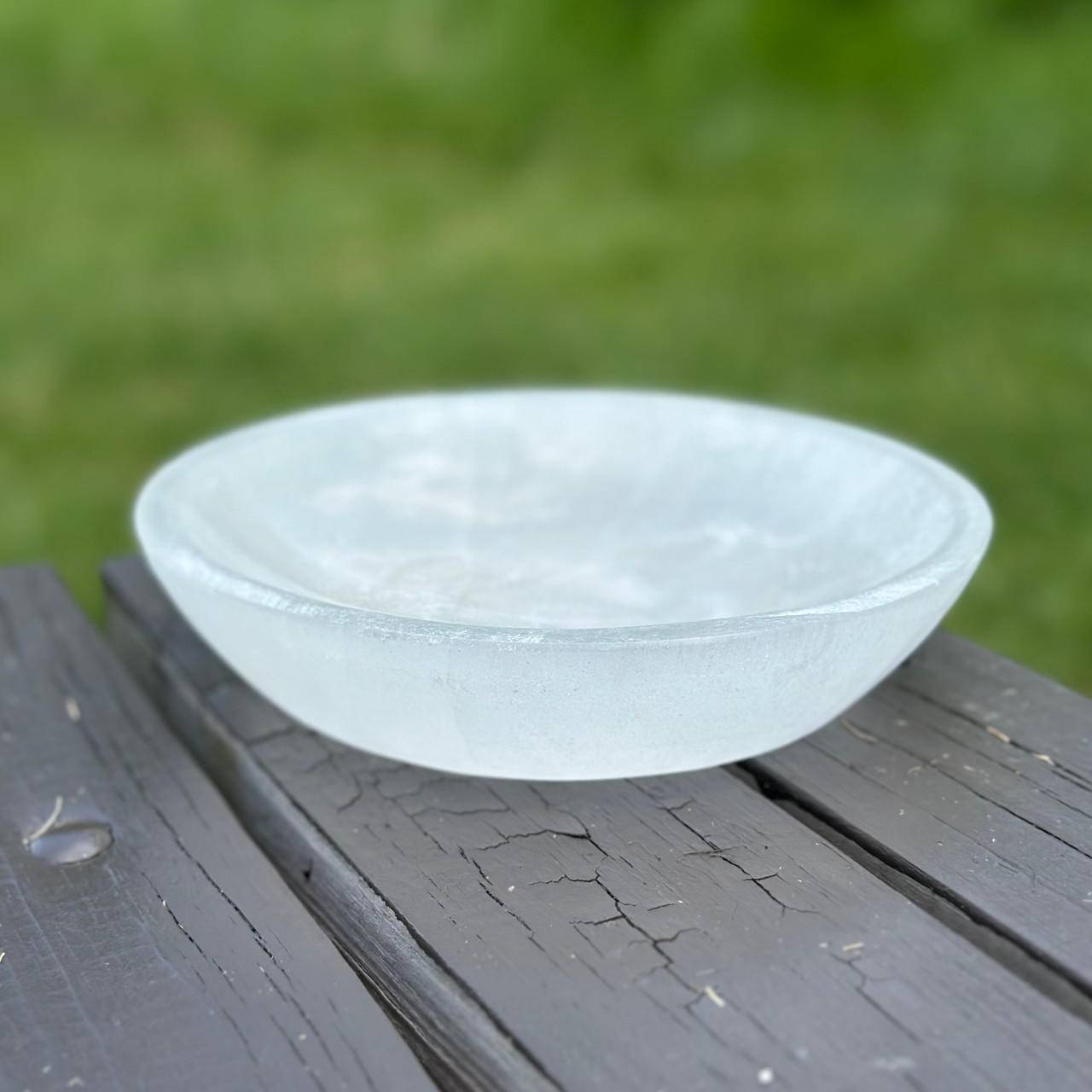 Large Selenite Dish (~8") | New Moon Beginnings