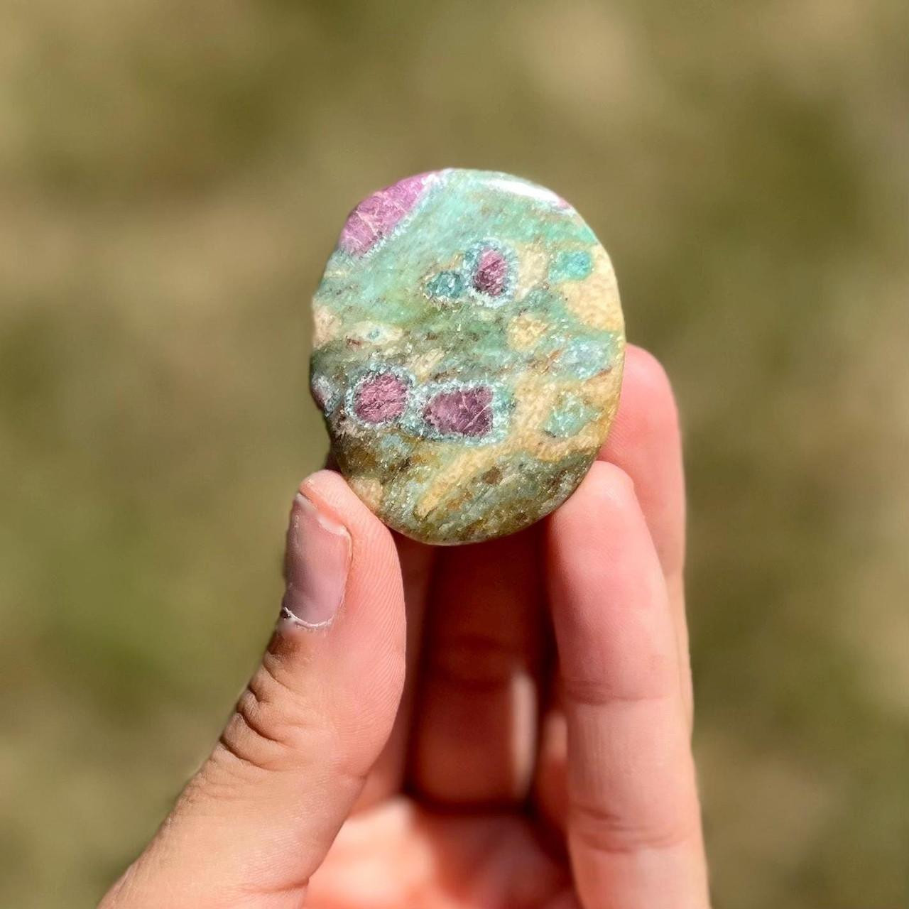 Ruby Fuchsite Worry Stone | New Moon Beginnings