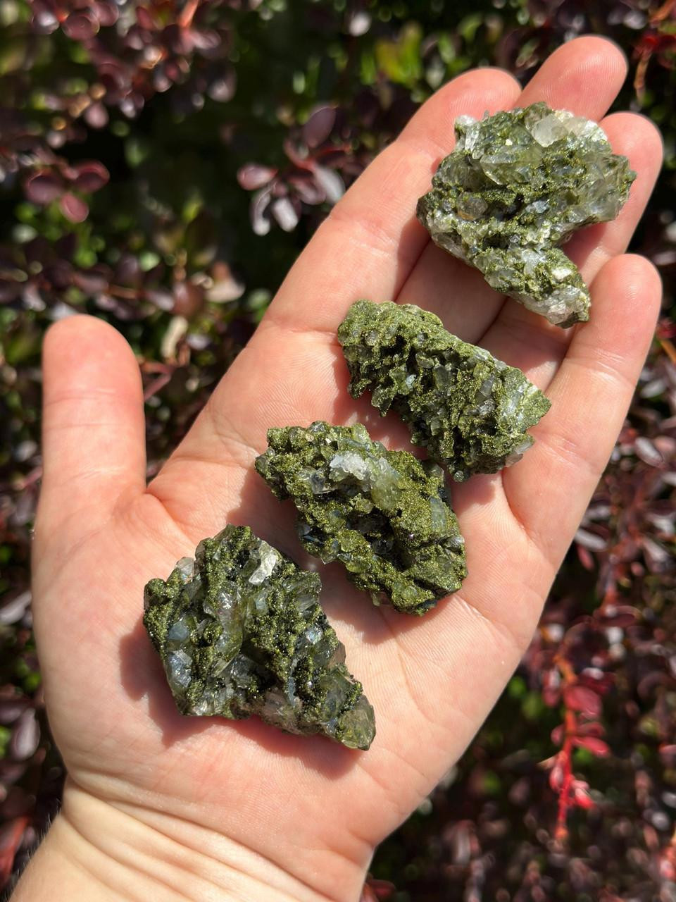 Fairy Forest Epidote with Quartz from Turkey | New Moon Beginnings