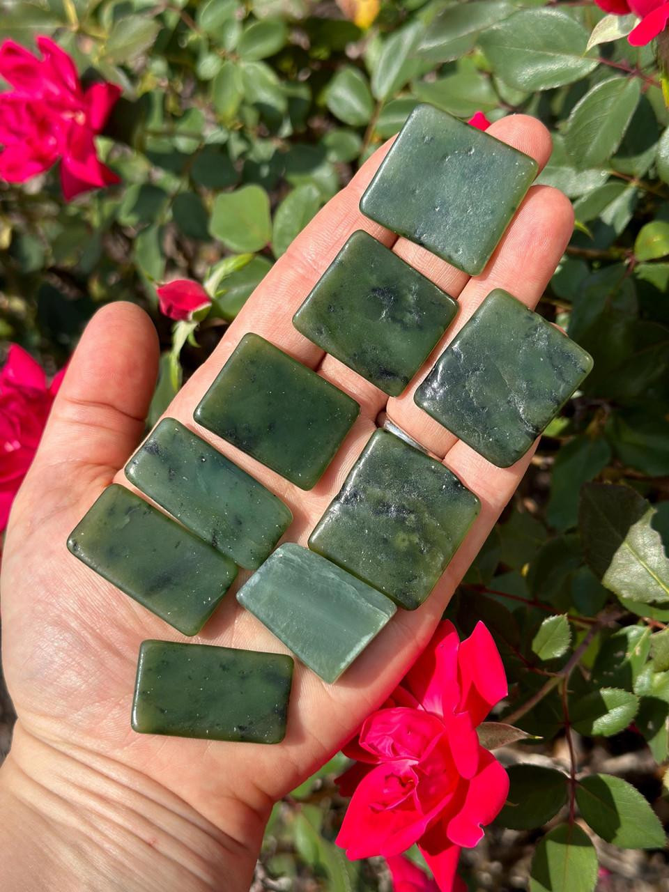 Nephrite Jade Crystal Slice | New Moon Beginnings