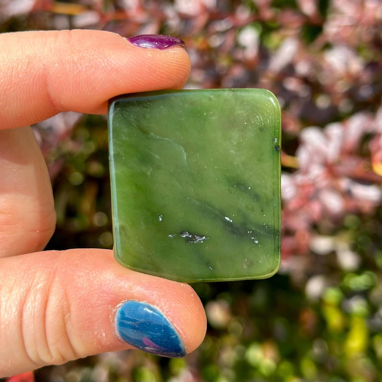 Nephrite Jade Crystal Slice | New Moon Beginnings