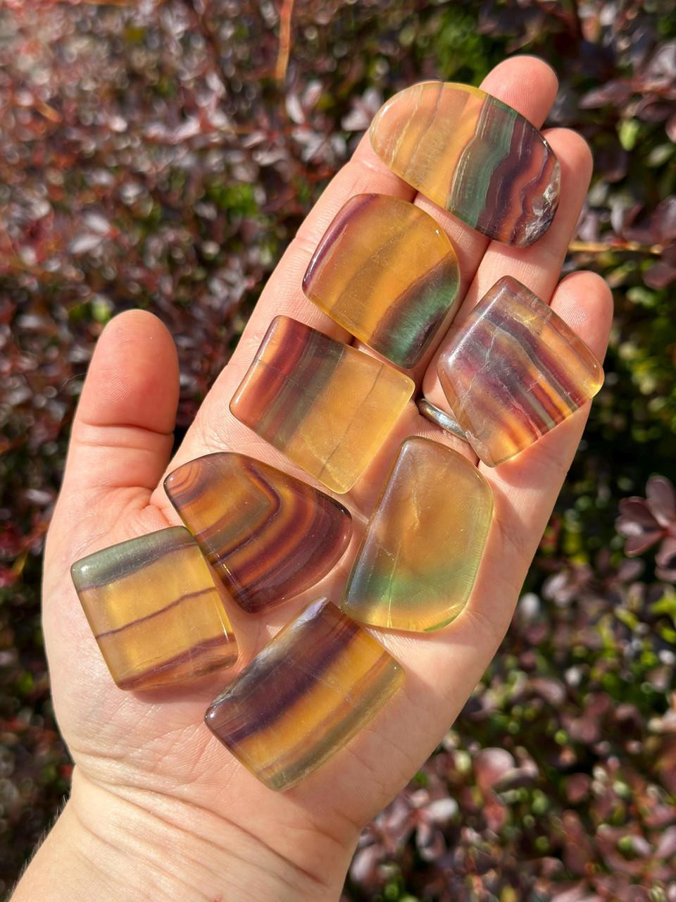 Fluorite Crystal Slice (Grade A) Argentina | New Moon Beginnings