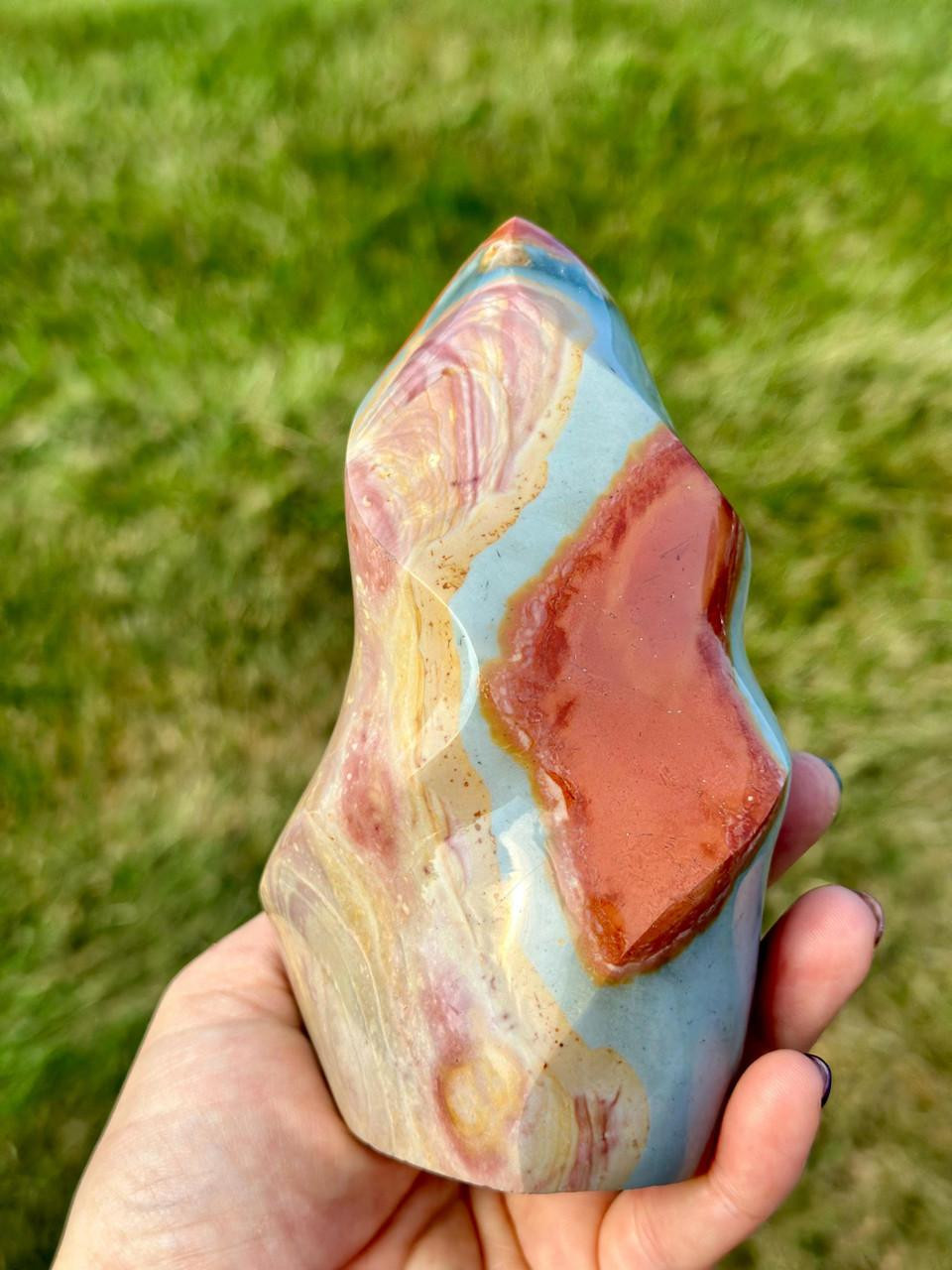 Polychrome Jasper Flame Point | New Moon Beginnings