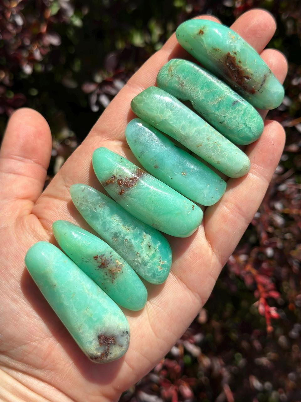 Chrysoprase Stone Wand - Grade B Polished Chrysoprase Crystal Rod | New ...