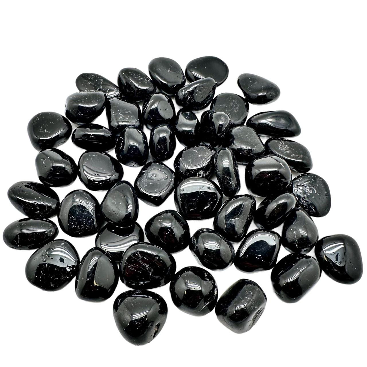Black Tourmaline Tumbled Stone (Chunky) Grade A | New Moon Beginnings