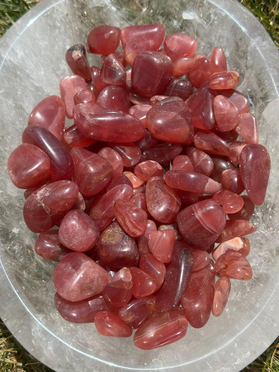 Rhodochrosite Tumbled Crystal - Gem Quality (Peru) | New Moon Beginnings