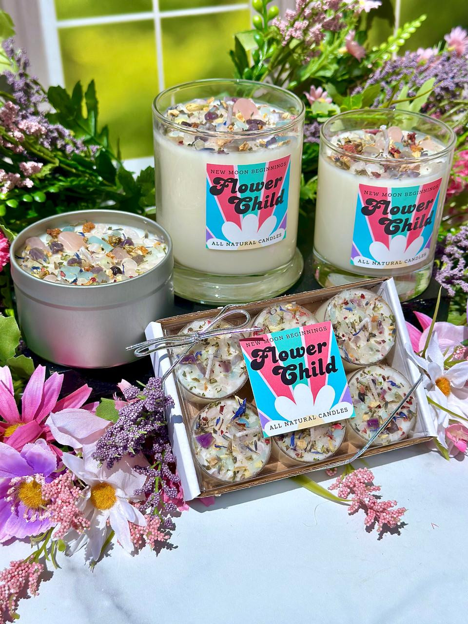 Flower Child Candle | New Moon Beginnings