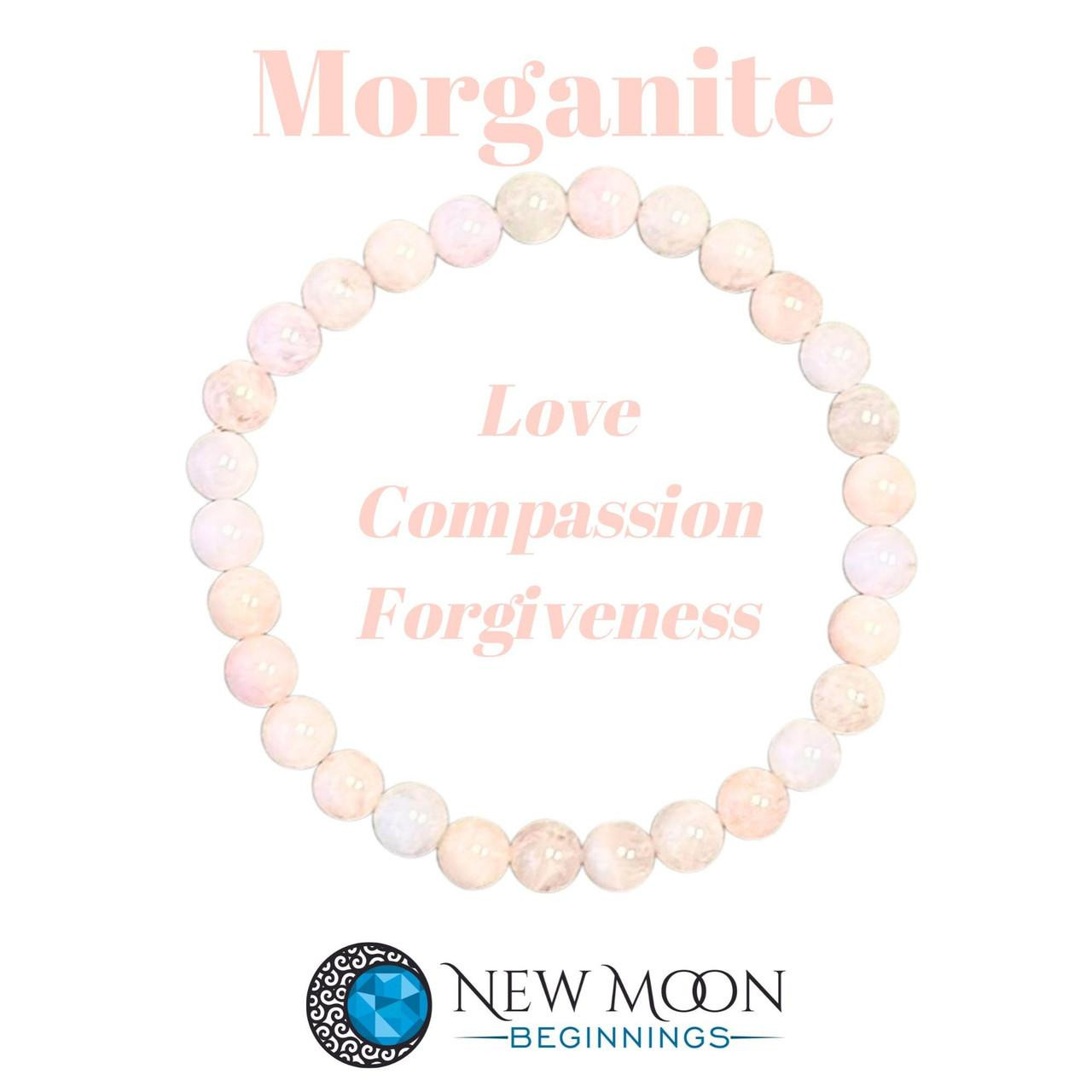 Pink Morganite Elastic Bracelet | New Moon Beginnings