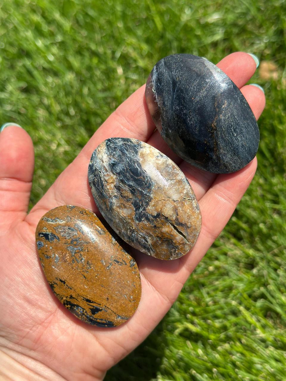 Pietersite Palm Stone | New Moon Beginnings