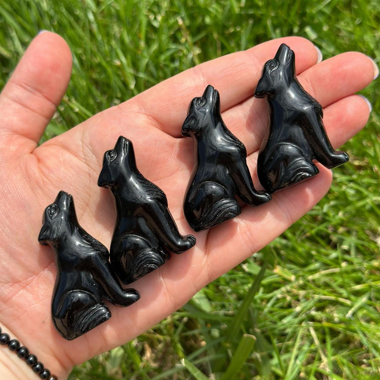 Black Obsidian Wolf | New Moon Beginnings