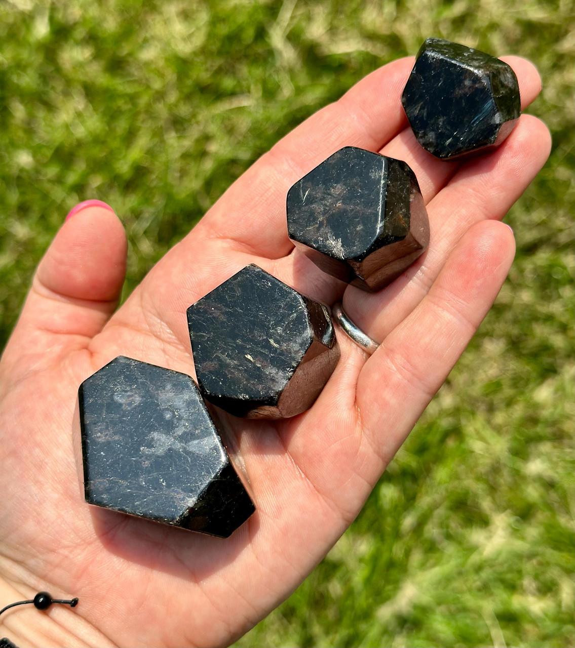 Arfvedsonite Free Form Stone | New Moon Beginnings