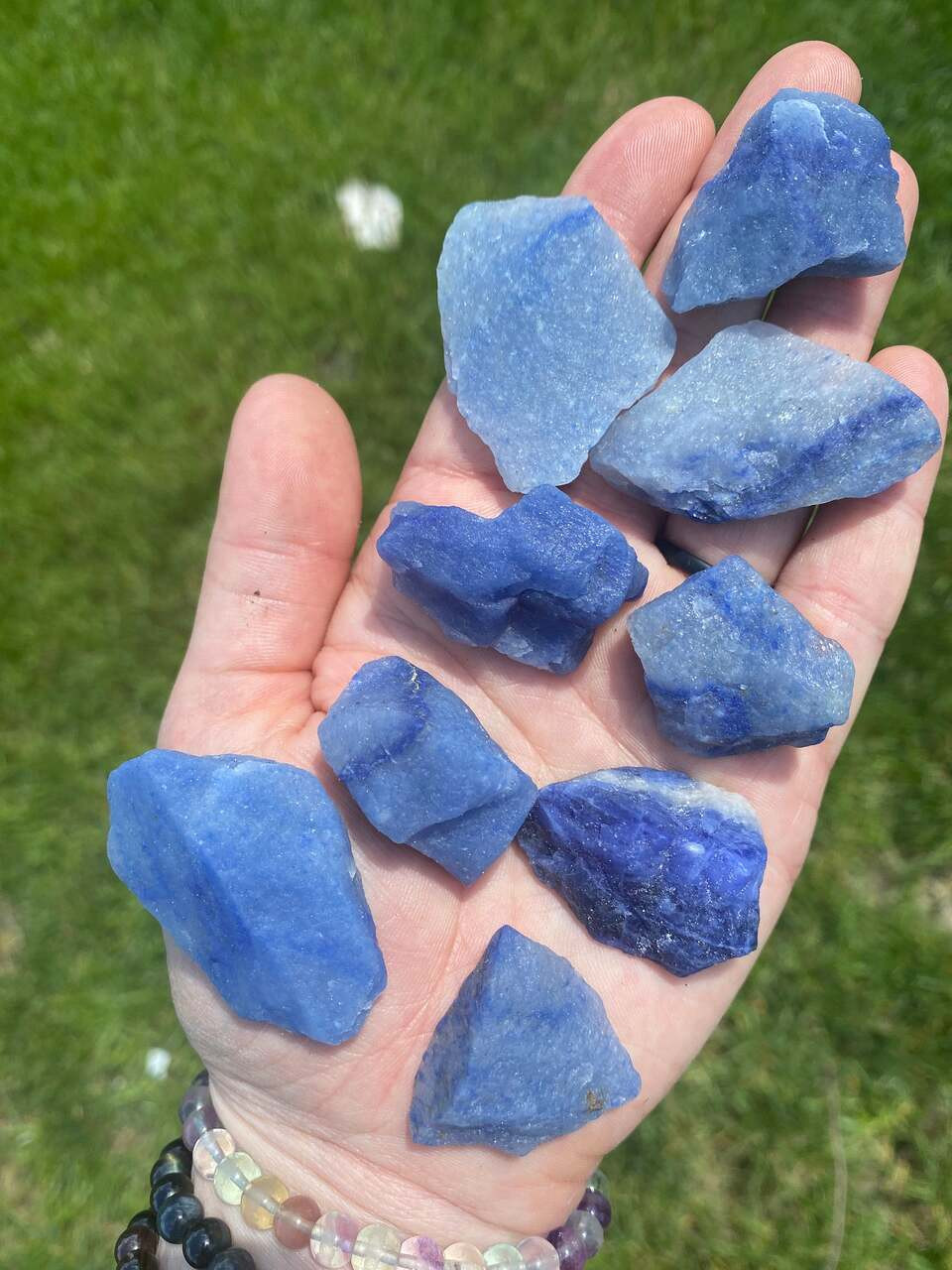 Raw Blue Aventurine Crystal | New Moon Beginnings