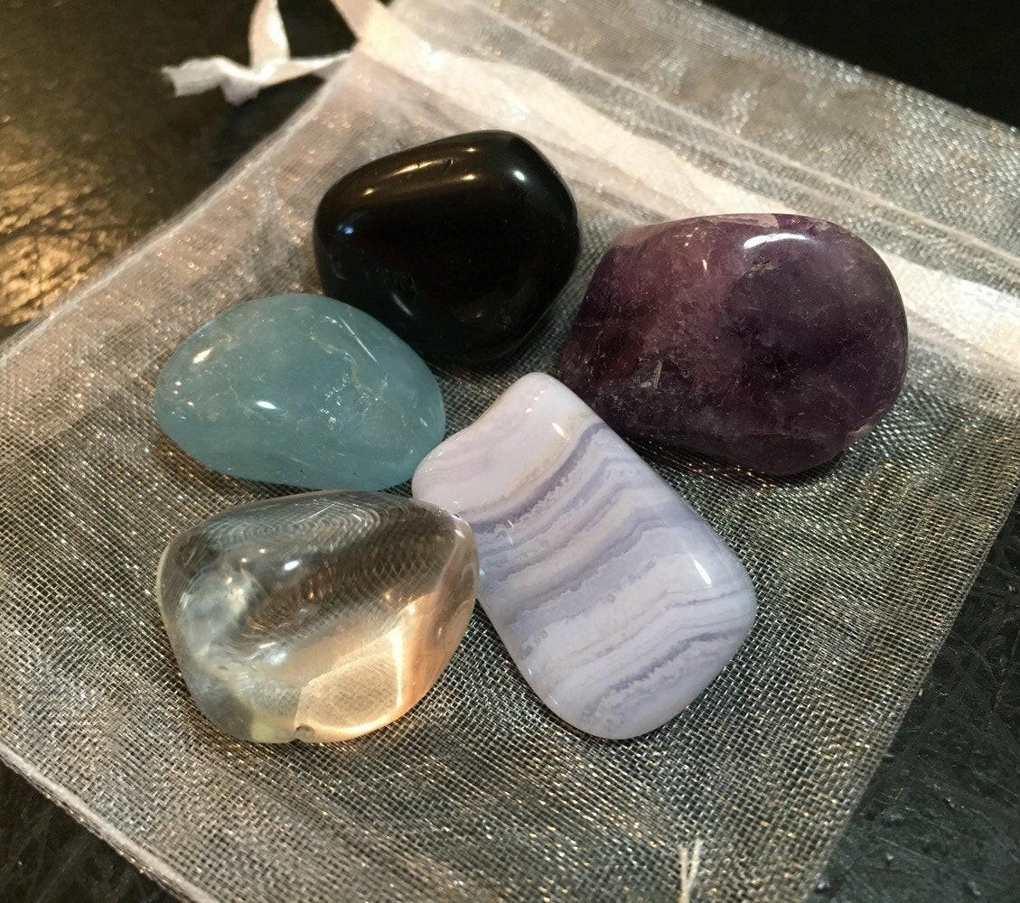 Anger & Stress Relief Stone Set (Tumbled) | New Moon Beginnings