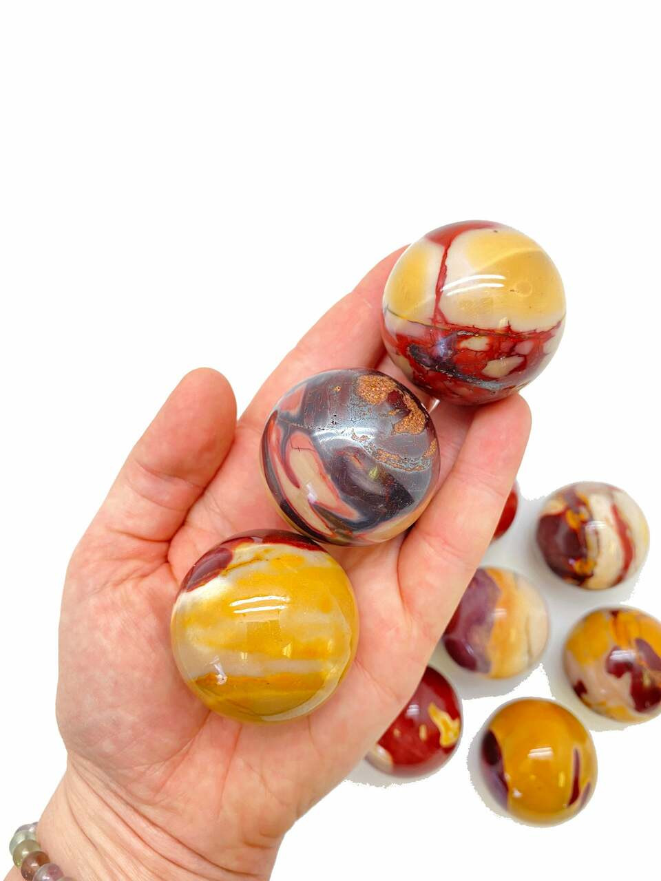 Mookaite Sphere - Polished Stone | New Moon Beginnings