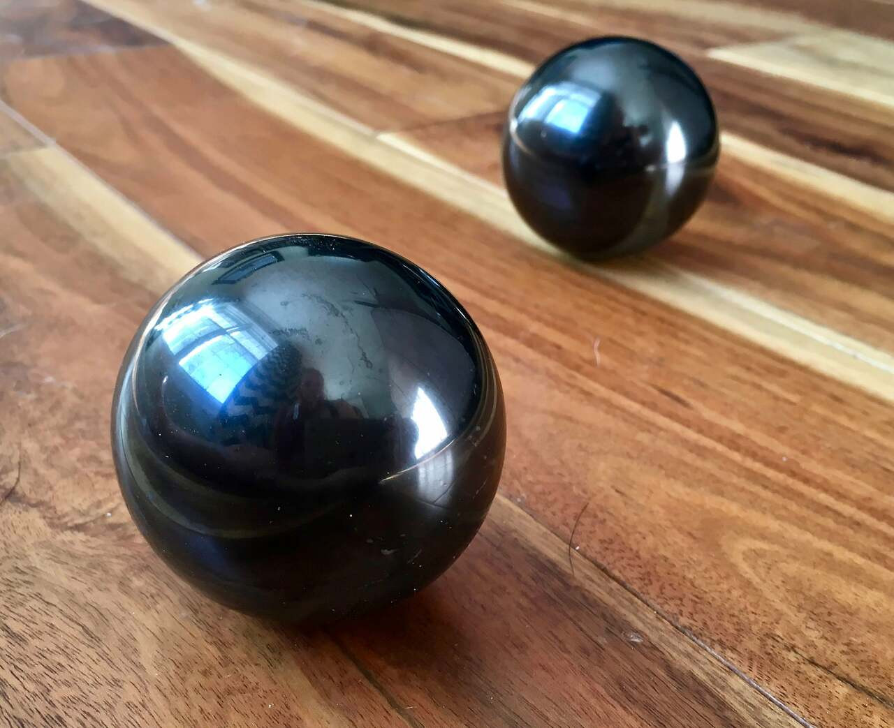 Shungite Sphere - Polished Stone | New Moon Beginnings