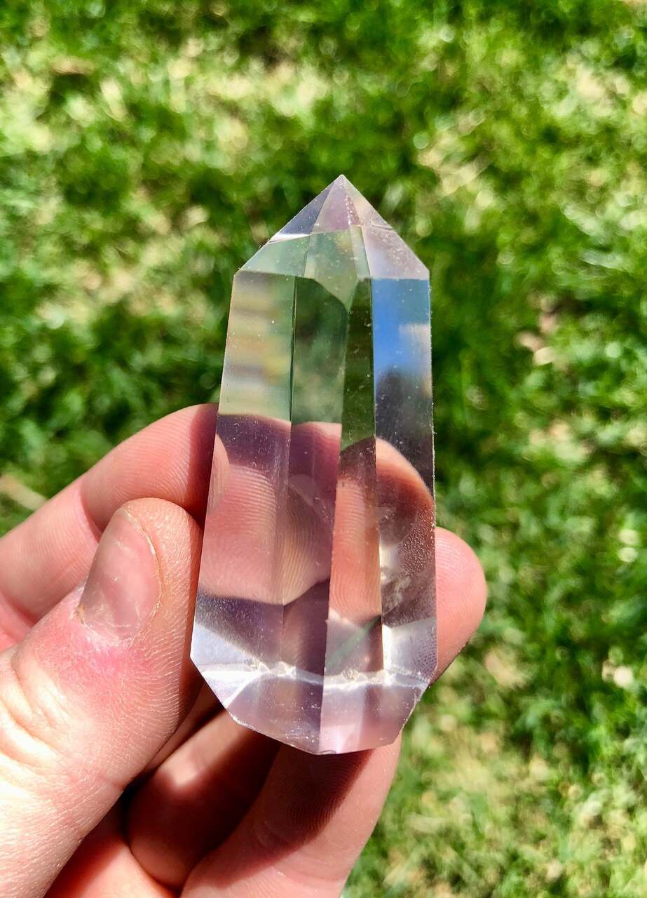 Clear Quartz Point - Polished Crystal Tower | New Moon Beginnings
