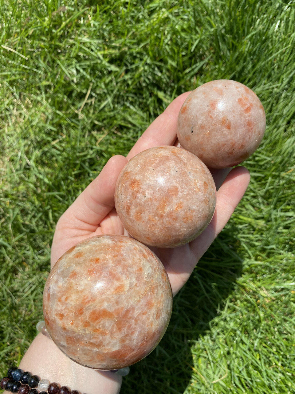Sunstone Sphere - Polished Stone | New Moon Beginnings