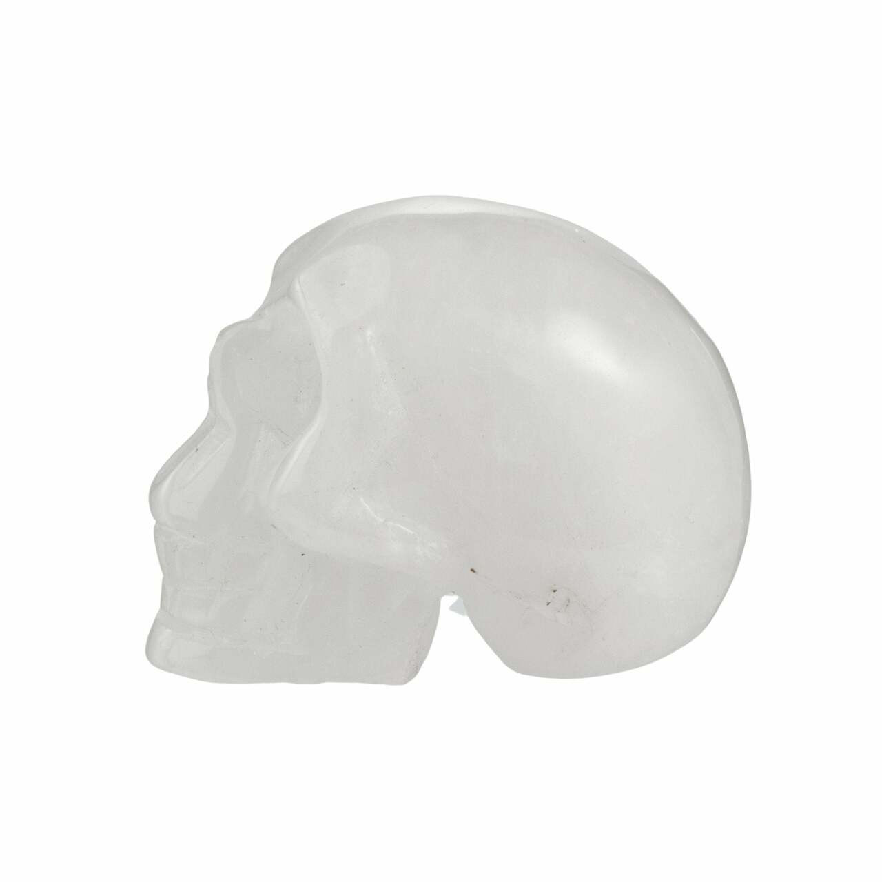 Clear Quartz Skull - Polished Crystal Sculpture | New Moon Beginnings