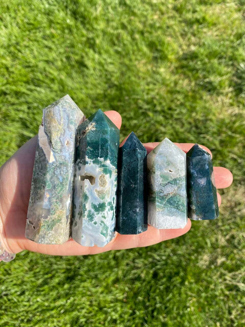 Rocks & Geodes Natural Agate Point Agate Crystal Tower Home Décor etna ...