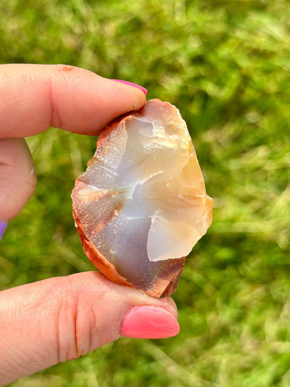 Raw Carnelian Agate Stone | New Moon Beginnings