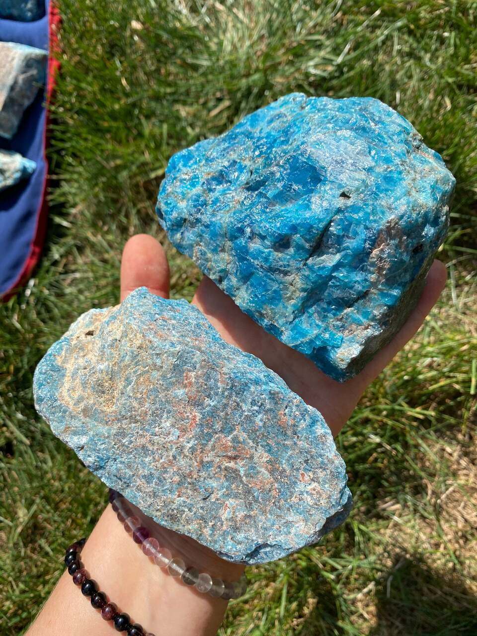 Raw Blue Apatite Crystal | New Moon Beginnings