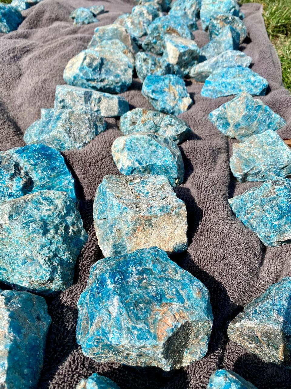 Raw Blue Apatite Crystal | New Moon Beginnings