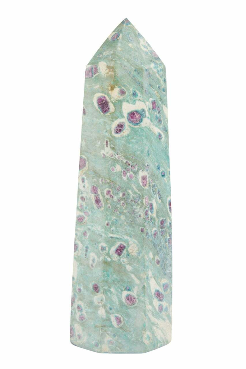 Ruby in Fuchsite Point - Polished Stone Tower - 2 | New Moon Beginnings