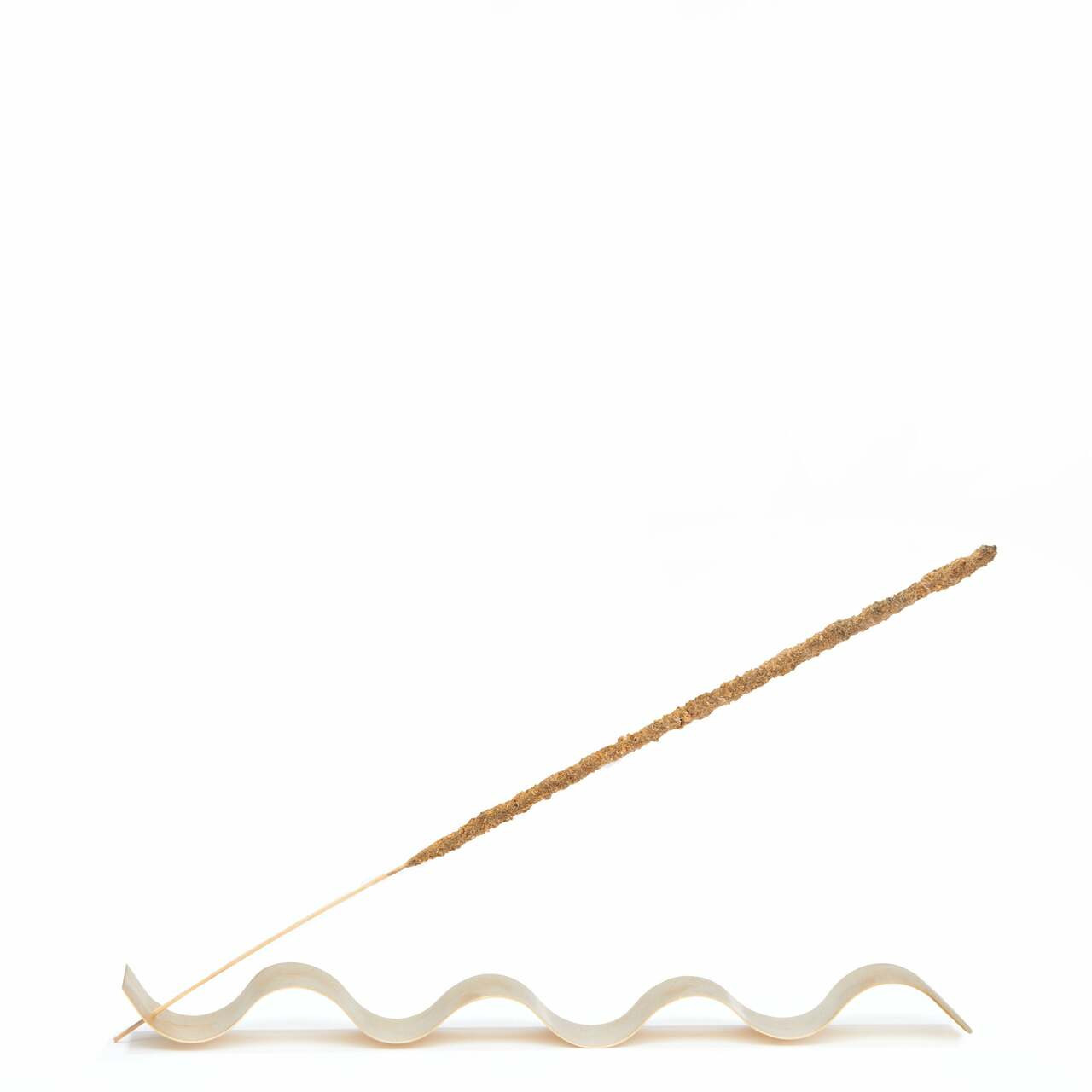 Wavy Brass Incense Burner New Moon Beginnings